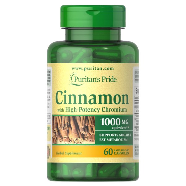 Puritan’s Pride Cinnamon Complex with Chromium by 60 Capsules - Maxhub ...